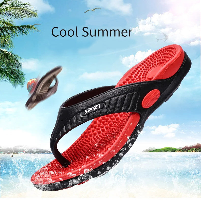 Beach Flip Flops Massage Thongs Luxury Slides Summer Sandals – Keep ...