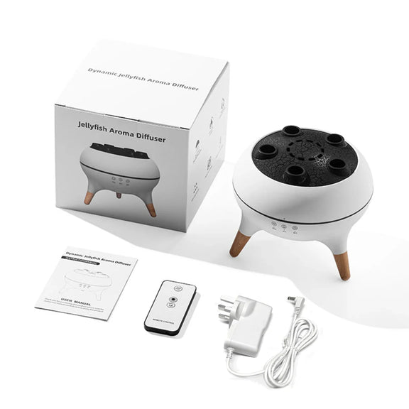 Jellyfish Aroma Air Diffuser Essential Oils Vaporiser 250ml With 7 Nig ...