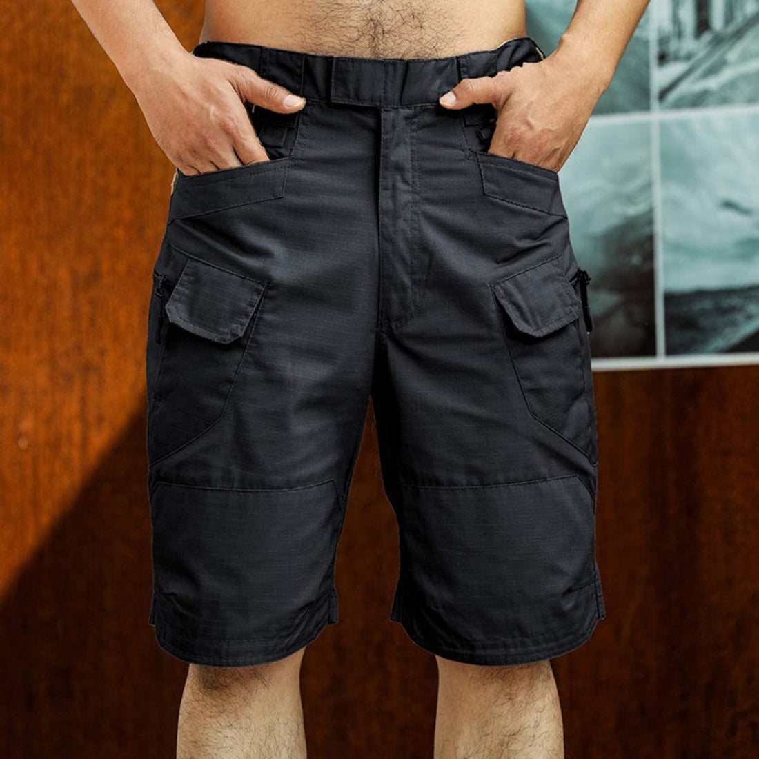 Multi-Pockets Tactical Cargo Shorts Military / Hiking / Tradies / Gard ...
